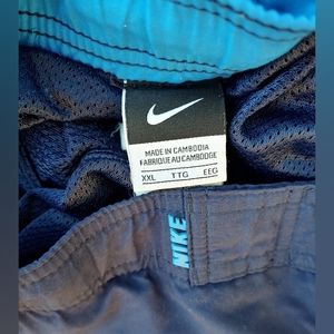 Nike | Swim | Mens Nike Board Shorts Deep Blue Hawaiian Print Piped ...